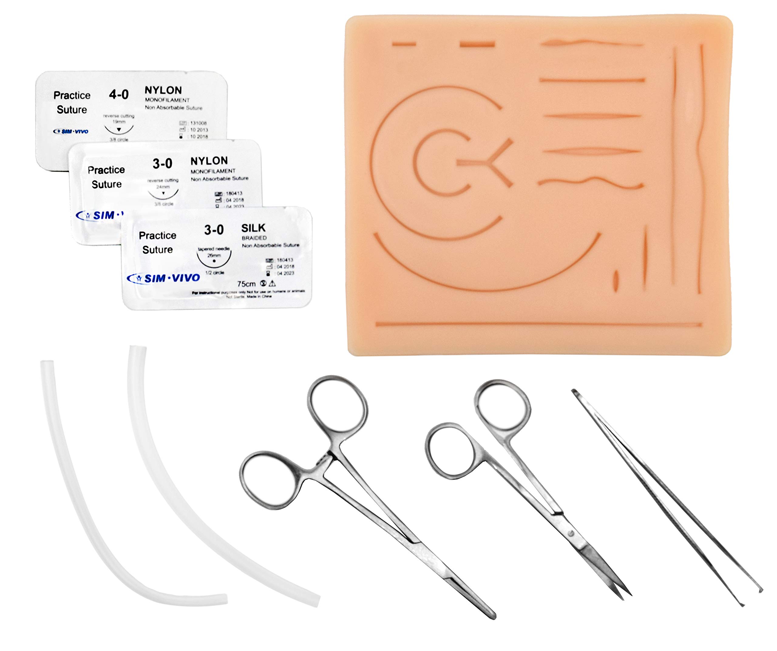 Eisco Suture Practice Kit Premium Life Like Plastic Suture Pad ...