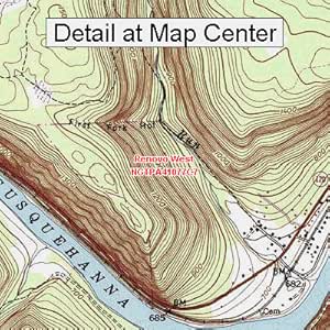 Amazon.com : USGS Topographic Quadrangle Map - Renovo West ...