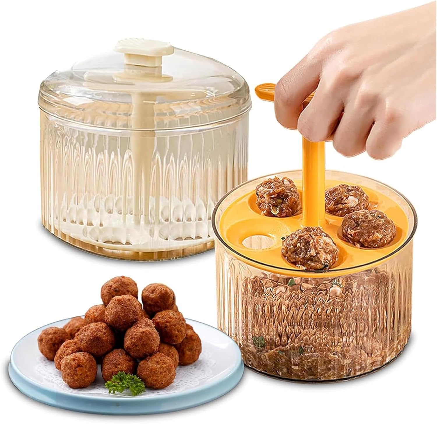 Amazon.com: HUAJIAYI Translucent Meatball Maker, Manual Meatball Maker ...