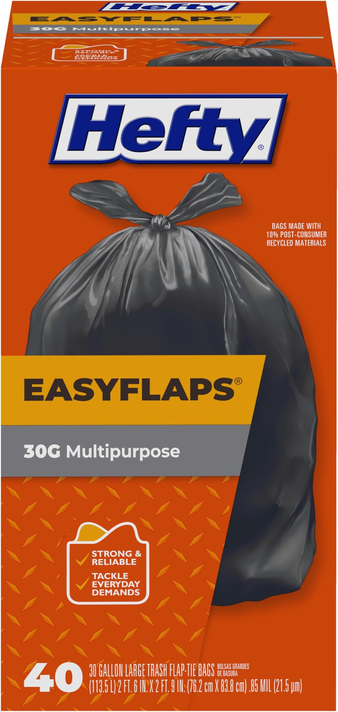 Hefty Trash Bags, Drawstring Multipurpose, 30 Gallon, 56 Count : Amazon.com.mx: Salud y Cuidado ...