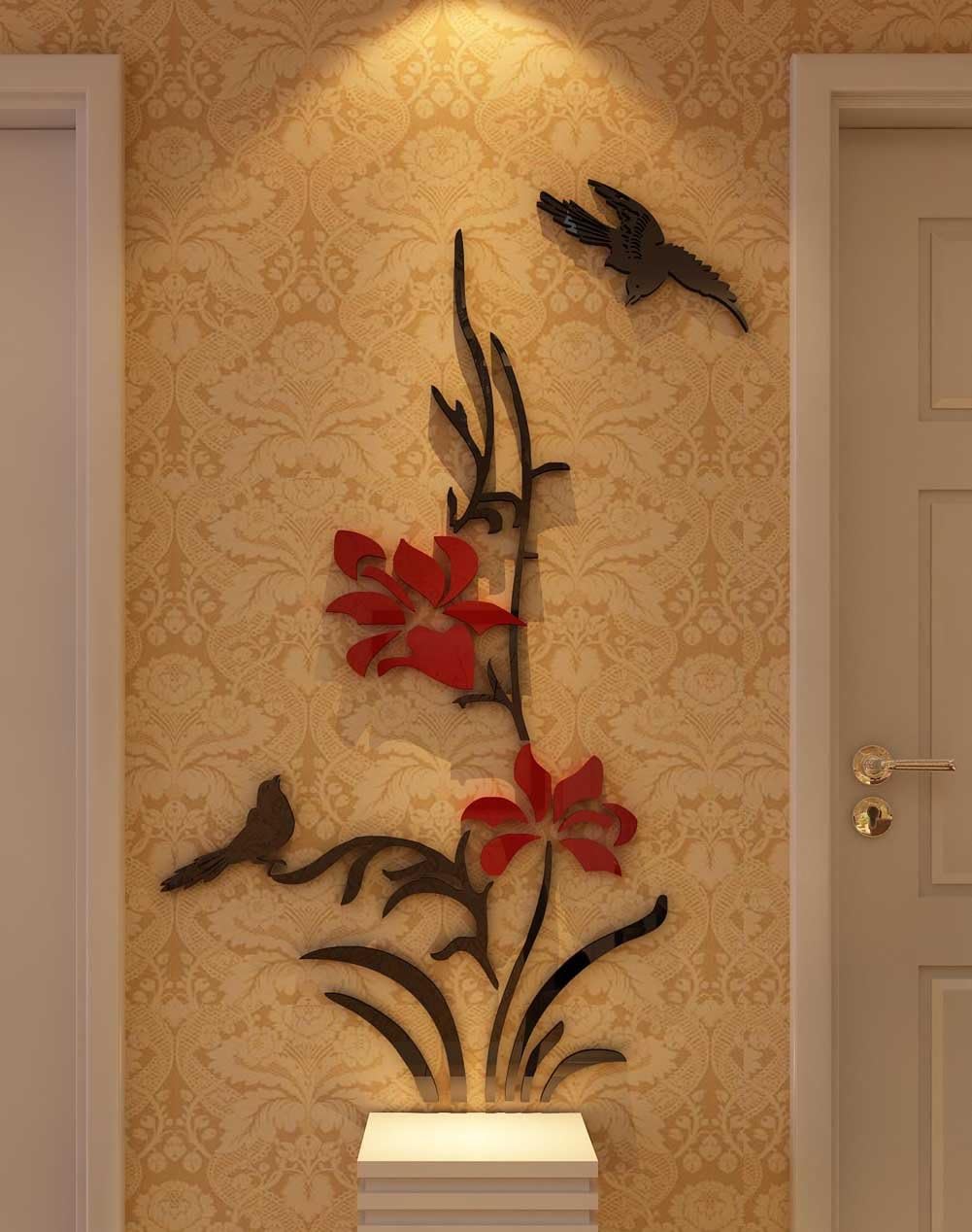 Amazon.com: 3D Creative Flower Wall Murals for Living Room Bedroom Sofa ...