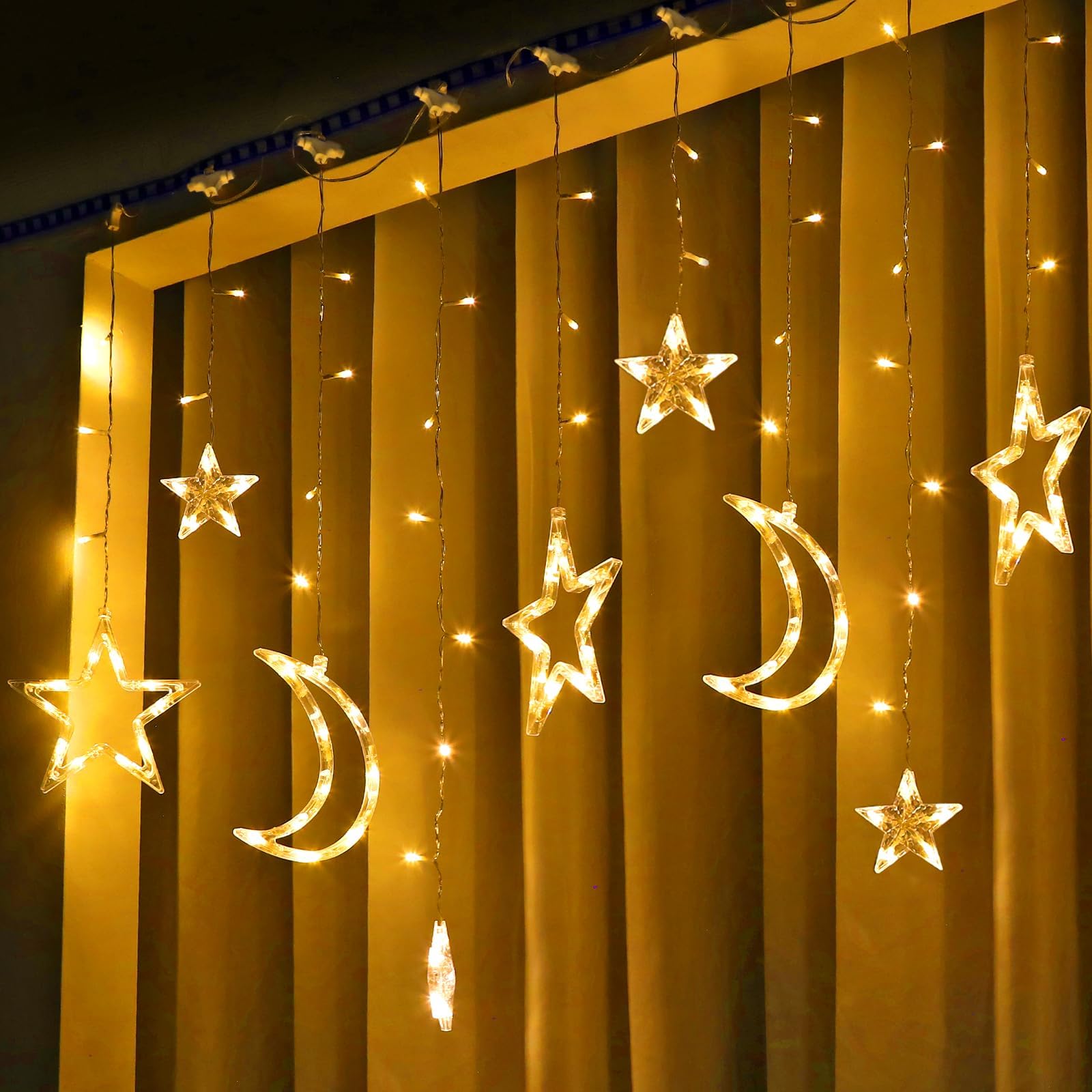 Amazon.com: MyBuddy Moon String Lights,Outdoor LED String Lights 10FT Set of 20 LED for Wedding ...