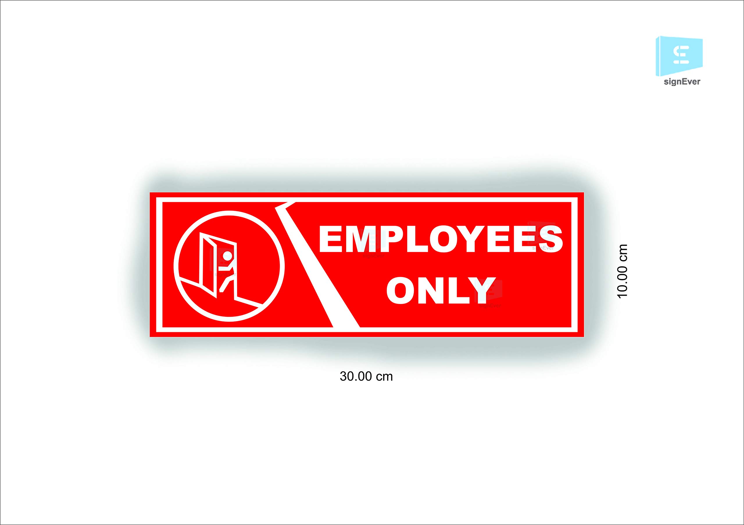 Buy SIGN EVER Employees Only Sign Board For Office Factory Bank ...