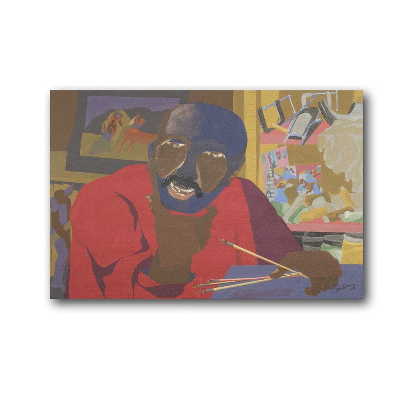 Jacob Lawrence Self Portrait