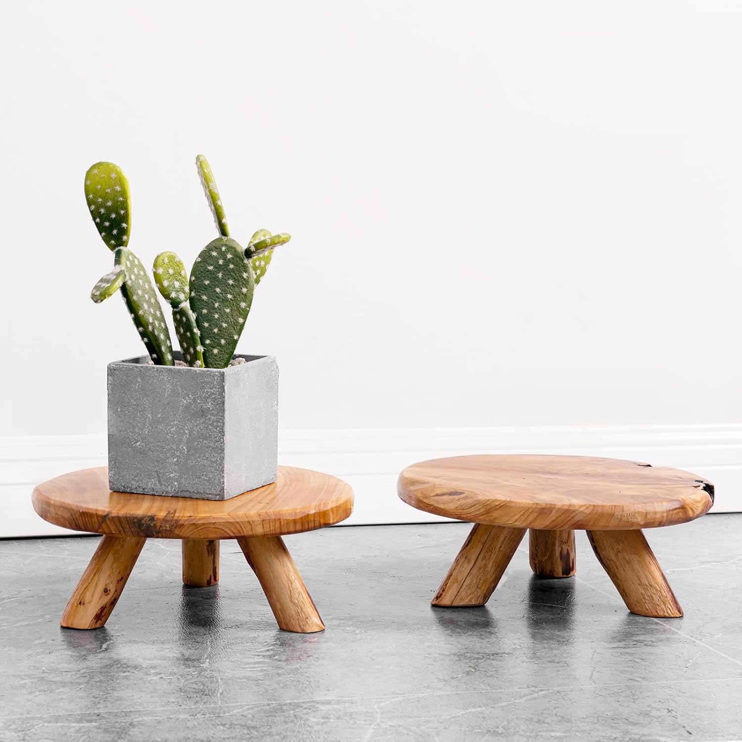 Amazon.com: WELLAND Set of 2 Cedar Risers for Decor, 10 Inch Round ...