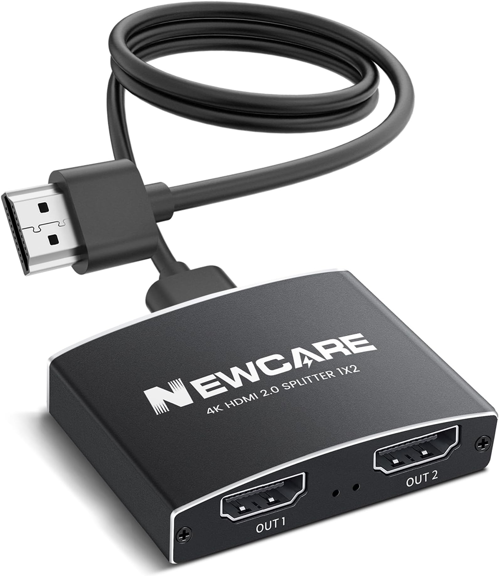 Amazon.com: NEWCARE HDMI Splitter 1 in 2 Out, 4K@60Hz HDMI Splitter for Dual Monitors [with 3 ...