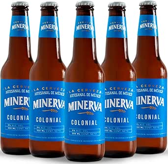 Cerveza Artesanal 12 Pack Minerva Colonial 355 ml : Amazon.com.mx ...