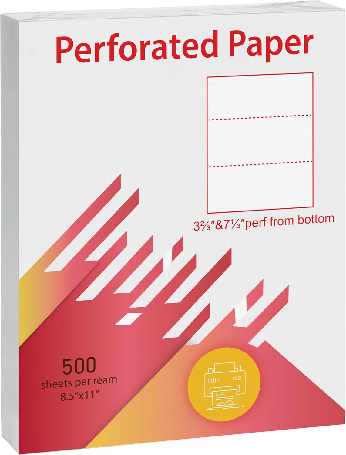 Amazon.com : LINGLONG Premium Perforated Paper 8.5 x 11" Half Sheet 5.5 ...