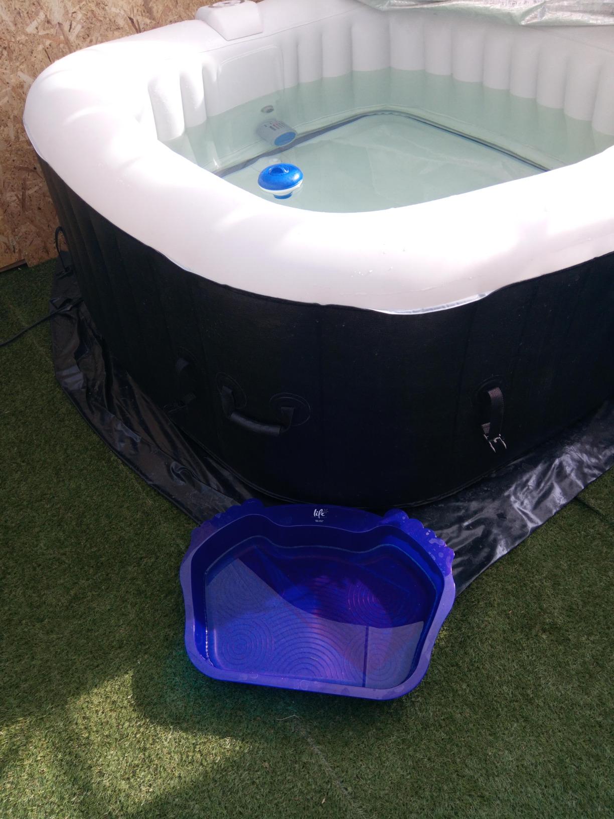 Spamaster Foot Bath for hot tub spa and pool. Water tray for rinsing ...