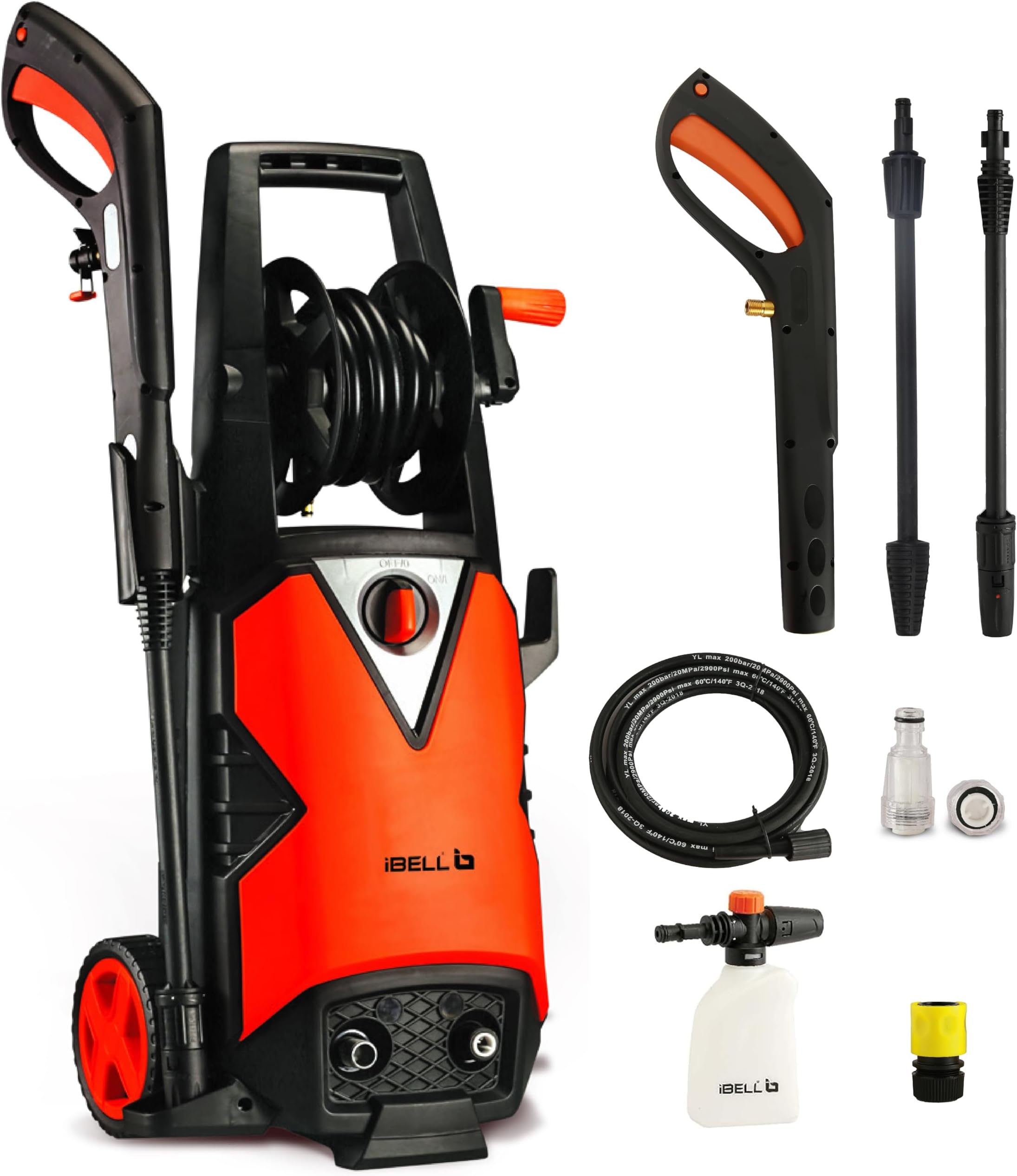 ResQTech Pw-107 1900 Watt 150 Bar High Pressure Washer For Car ,Bike ...