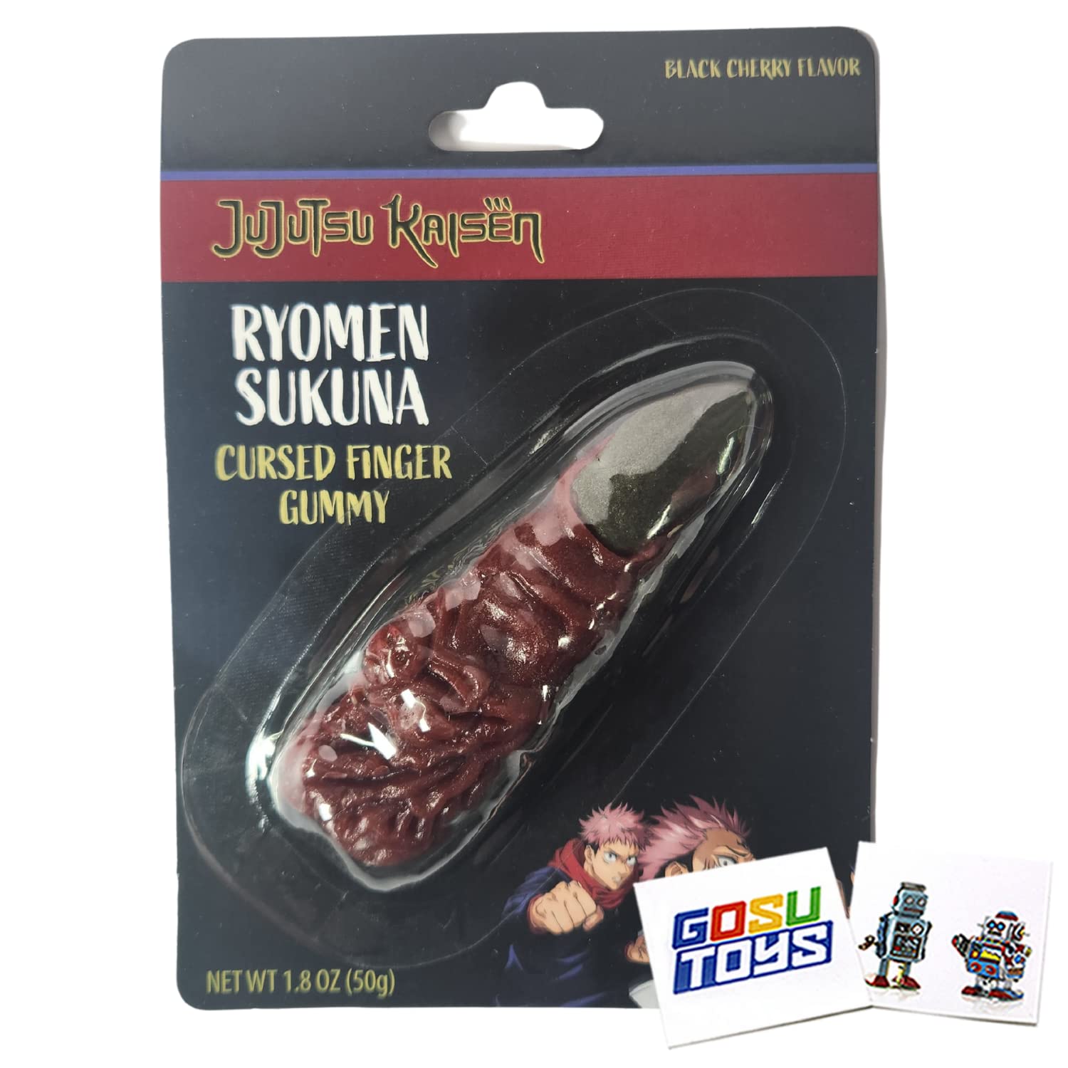 Buy JuJuTsu Kaisen Ryomen Sukuna Cursed Finger Gummy with 2 Gosutoys ...