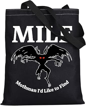 Amazon.com: WZMPA Mothman Tote Bag Mothman Lover Gift Mothman I'd Like ...