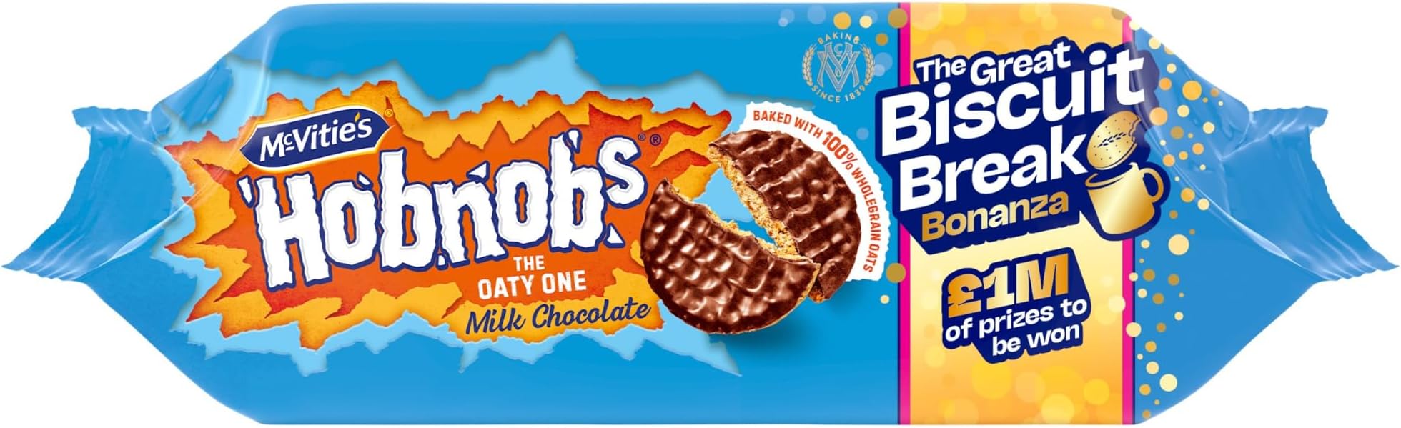 Amazon.com: McVities Milk Chocolate Hob Nobs, 10.5-Ounce (Pack of 4 ...