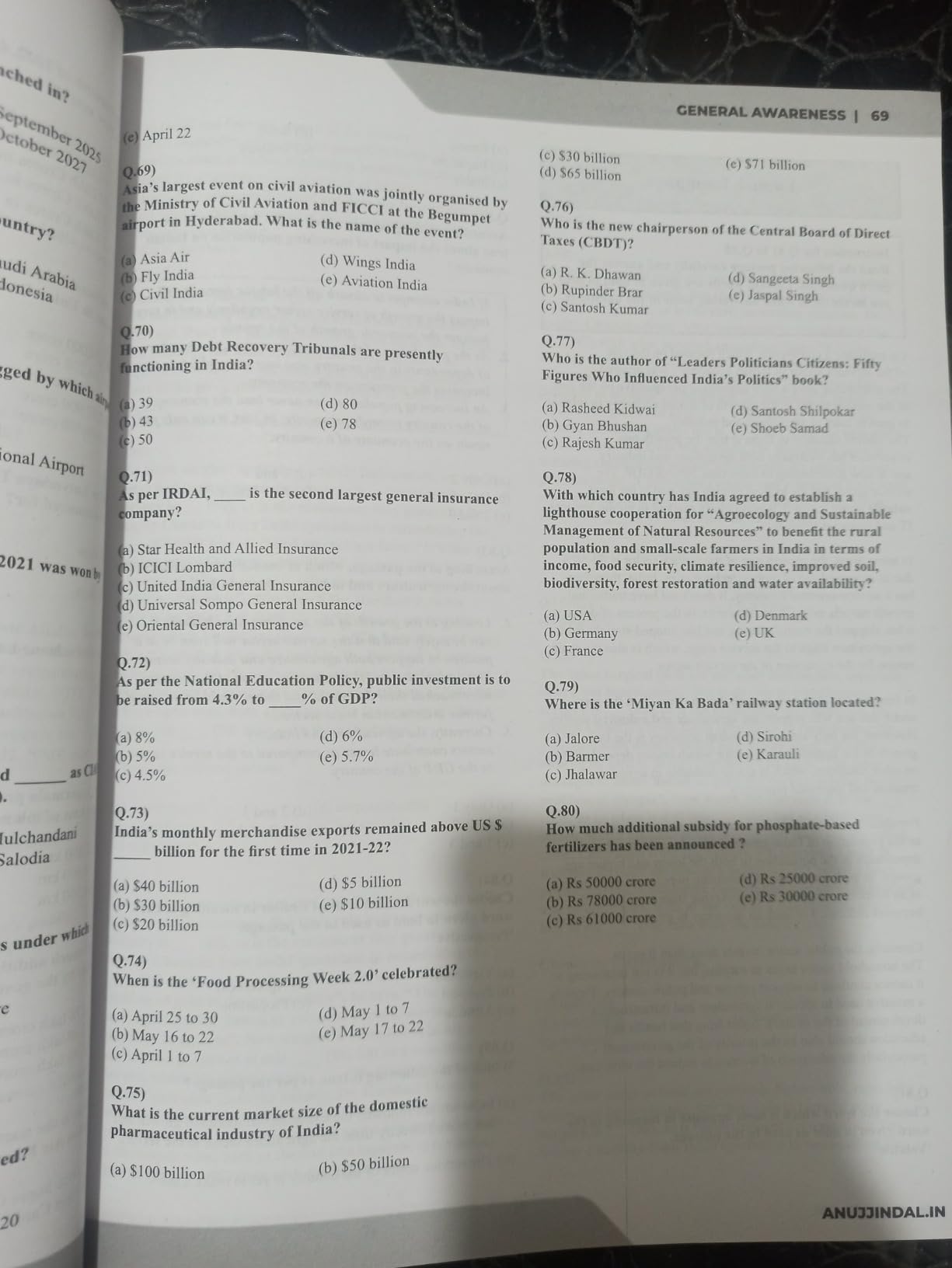 Buy RBI Grade B Phase 1 Previous Year Question Papers Book (2018-2024 ...