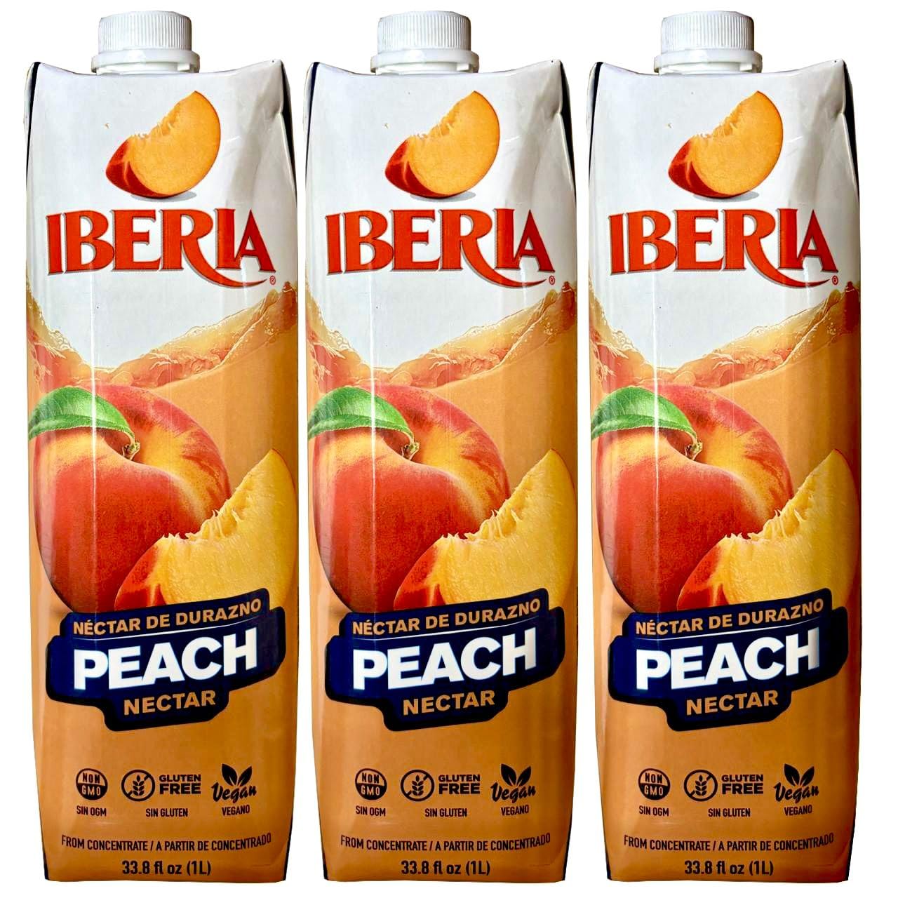 Amazon.com : Iberia Peach Nectar, 33.8 fl oz (Pack of 3) : Everything Else