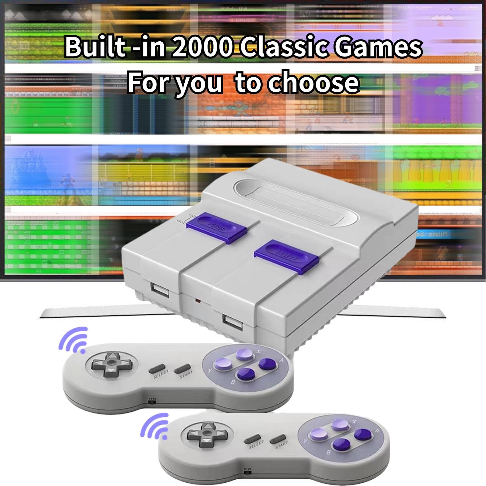 Snapklik.com : Super Classic Retro Game Console Built-in 5000 Video ...