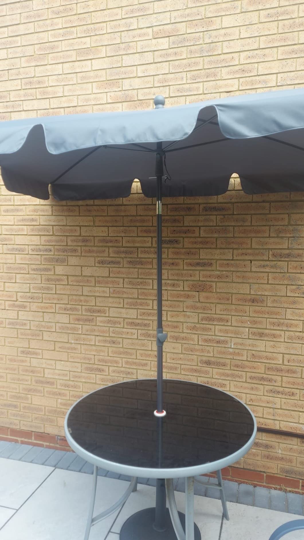 Sekey® 200 x 125cm Rectangular Parasol, Garden Parasol with Tilt Crank ...