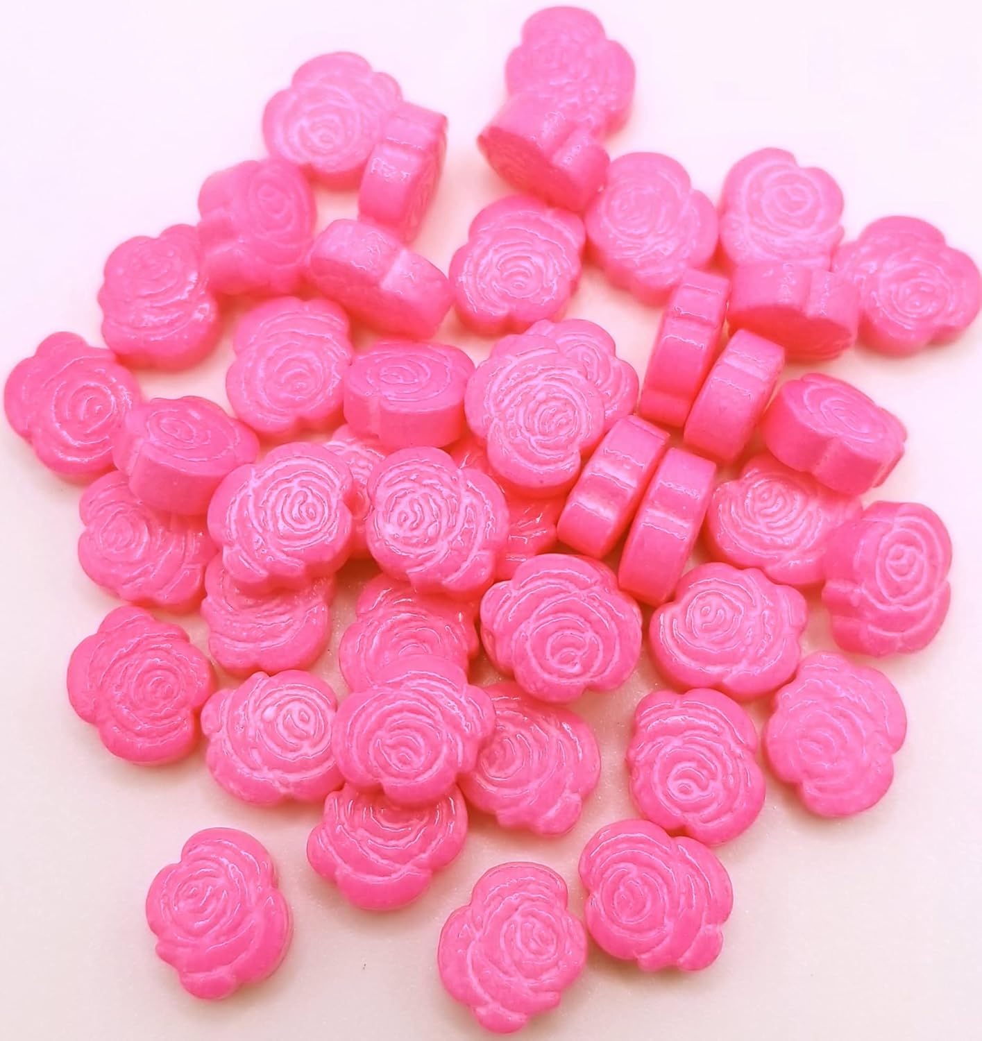 Amazon.com: NCS Pink Rose Flower Edible Candy Toppers, 8 ounces - Great ...