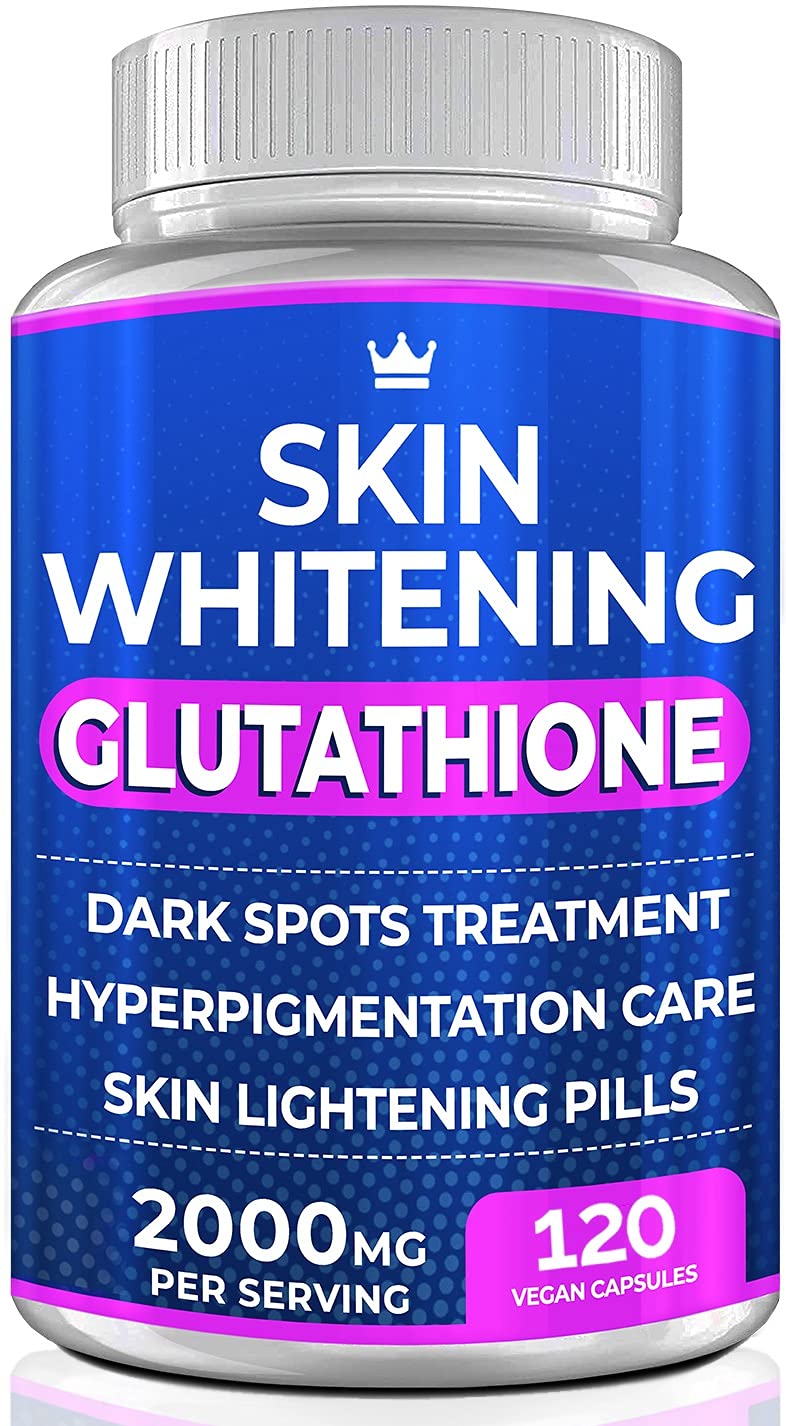 Glutathione Whitening Pills 120 Capsules 2000mg Glutathione Effective