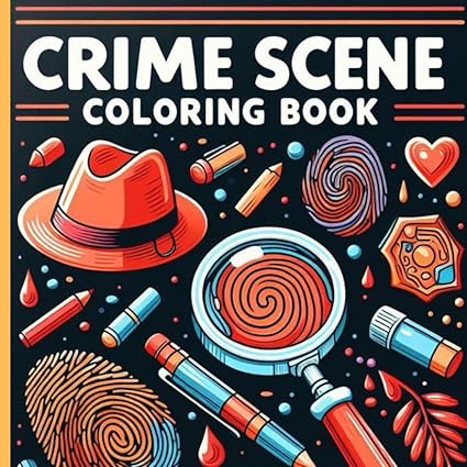 Amazon.com: Crime Scene Coloring Book: Intricate designs inspired by ...