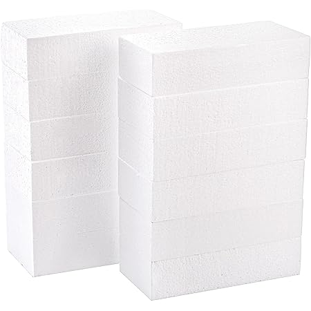 Amazon.com: YOUEON 12 Pack Rectangle Styrofoam Blocks, 8 x 4 x 2 Inches ...