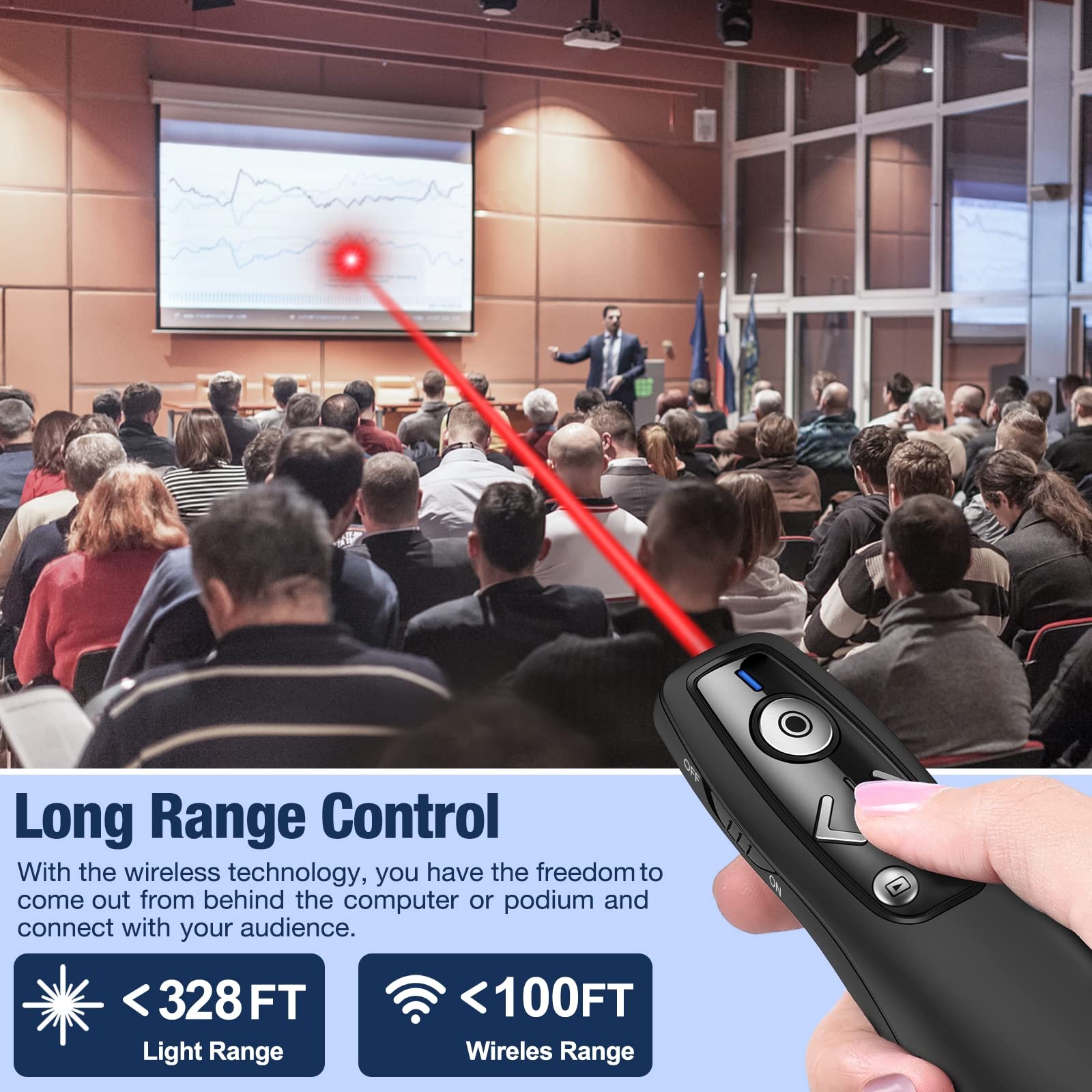 Snapklik.com : Presentation Clicker, Wireless Presenter Remote Clicker ...