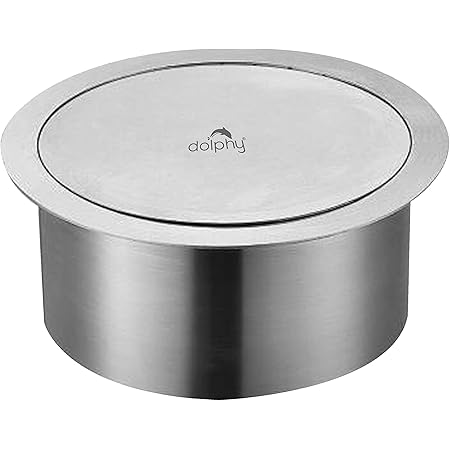 Dolphy 304 Stainless Steel Recessed Counter top Waste bin Flap Swing ...