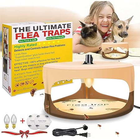 Amazon.com : 2 Pack Flea Trap Indoor Flea Light for Inside Your Home ...