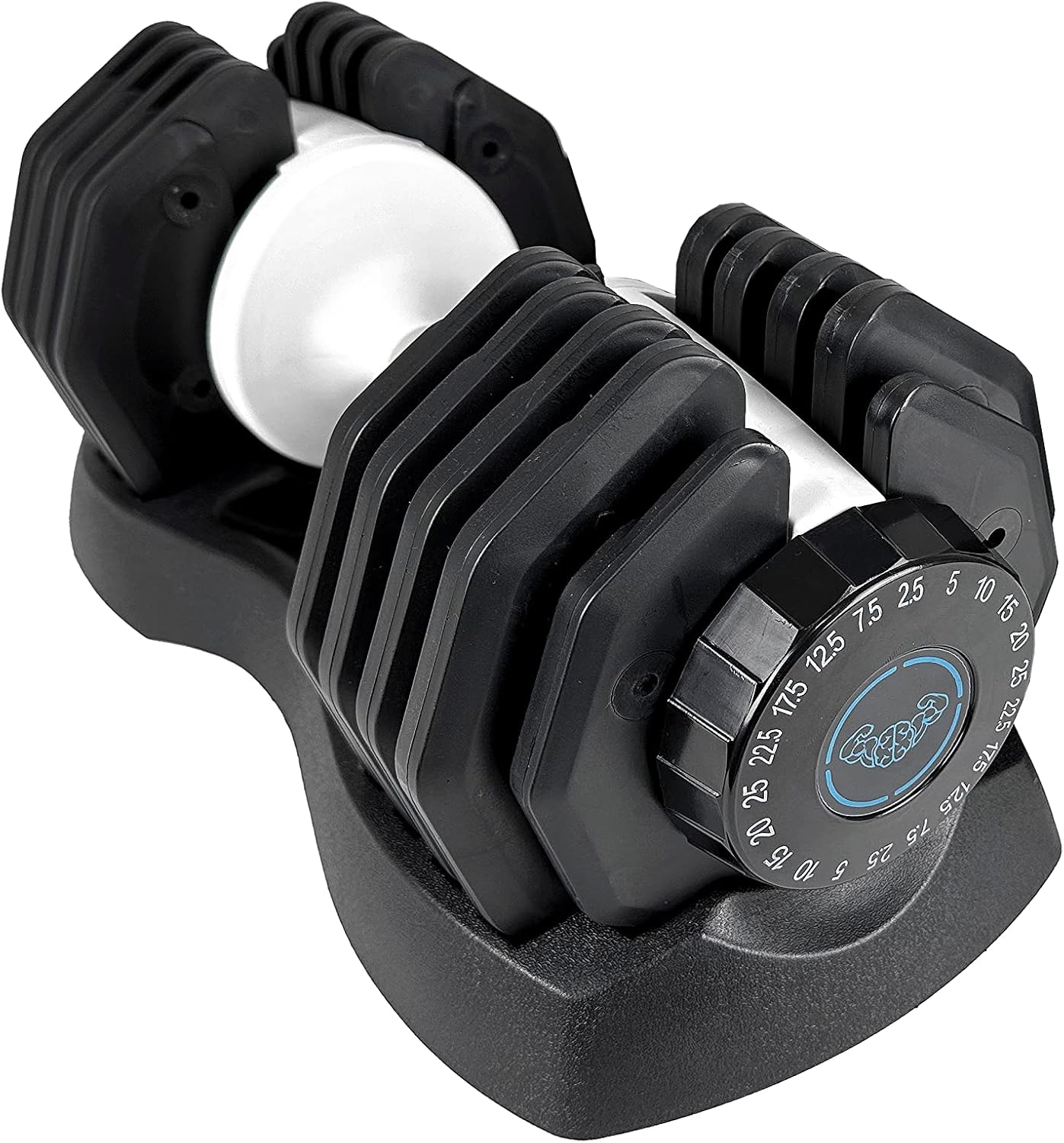 BRAINGAIN 15-in-1 Adjustable Dumbbells Set 24kg Pair | Space Saving ...