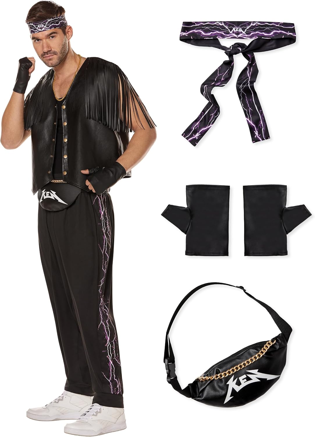 Amazon.com: Spirit Halloween Barbie the Movie Adult Rebel Rocker Ken ...