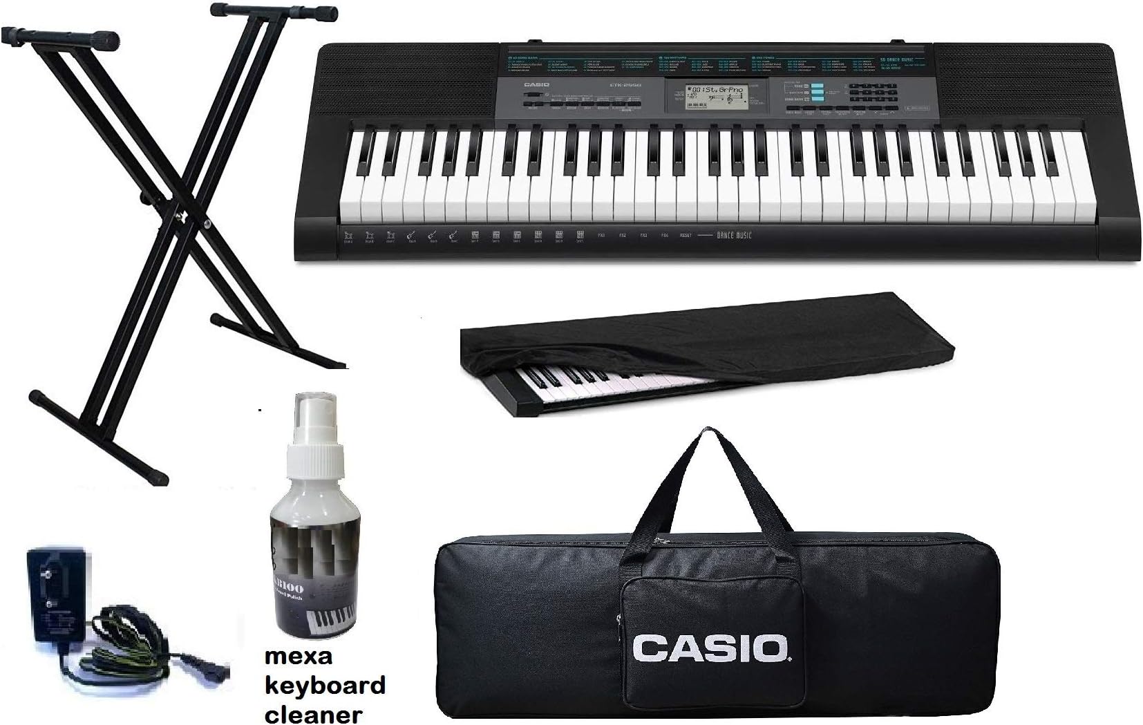 casio keyboard CTK-2550, 61-Keys Standard Keyboard with Keyboard Stand ...