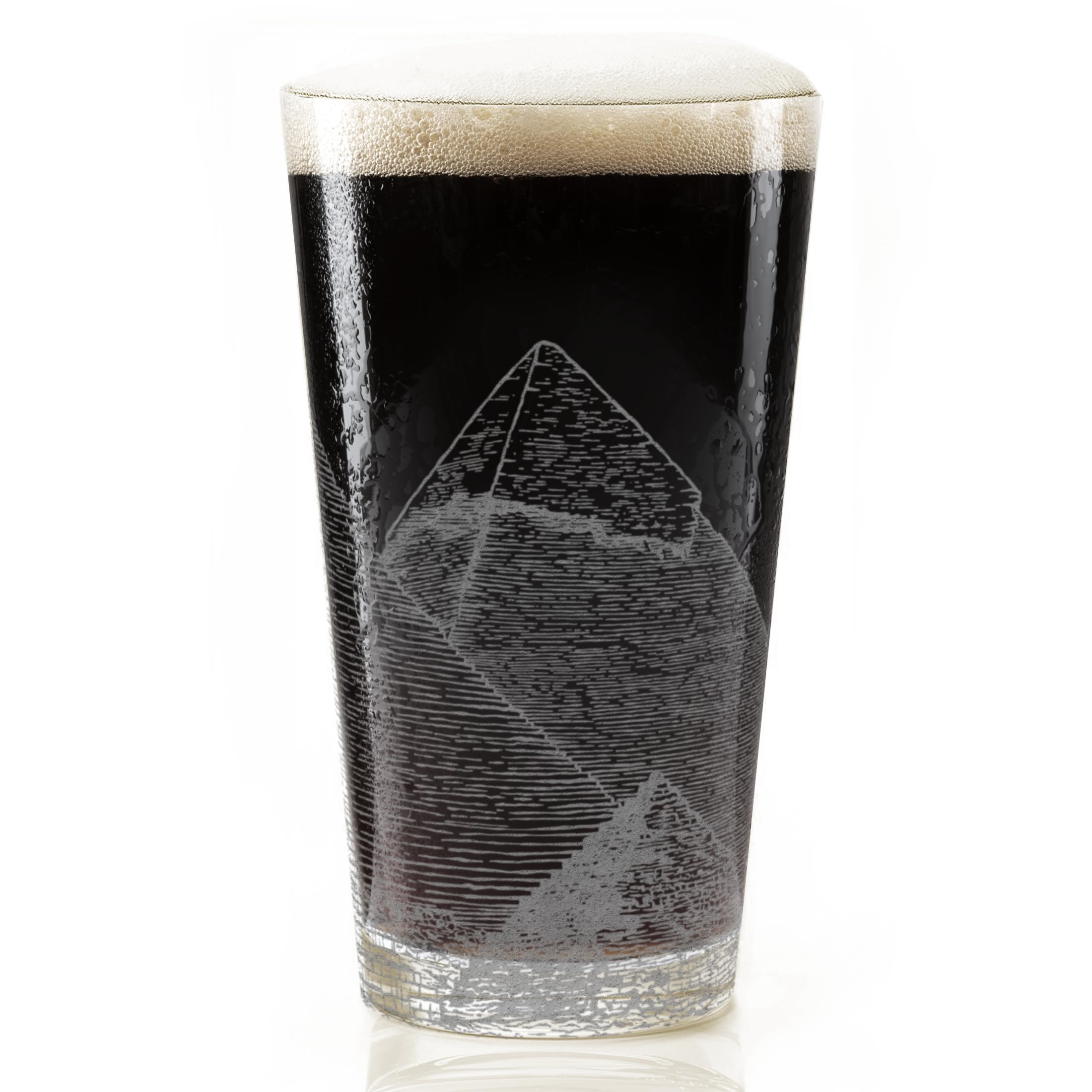 Snapklik.com : PYRAMIDS OF GIZA Engraved 16oz Pint Glass Majestic ...