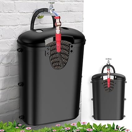Amazon.com: Riokko Garden Hose Holder Bucket, Hose Storage, Water Hose ...
