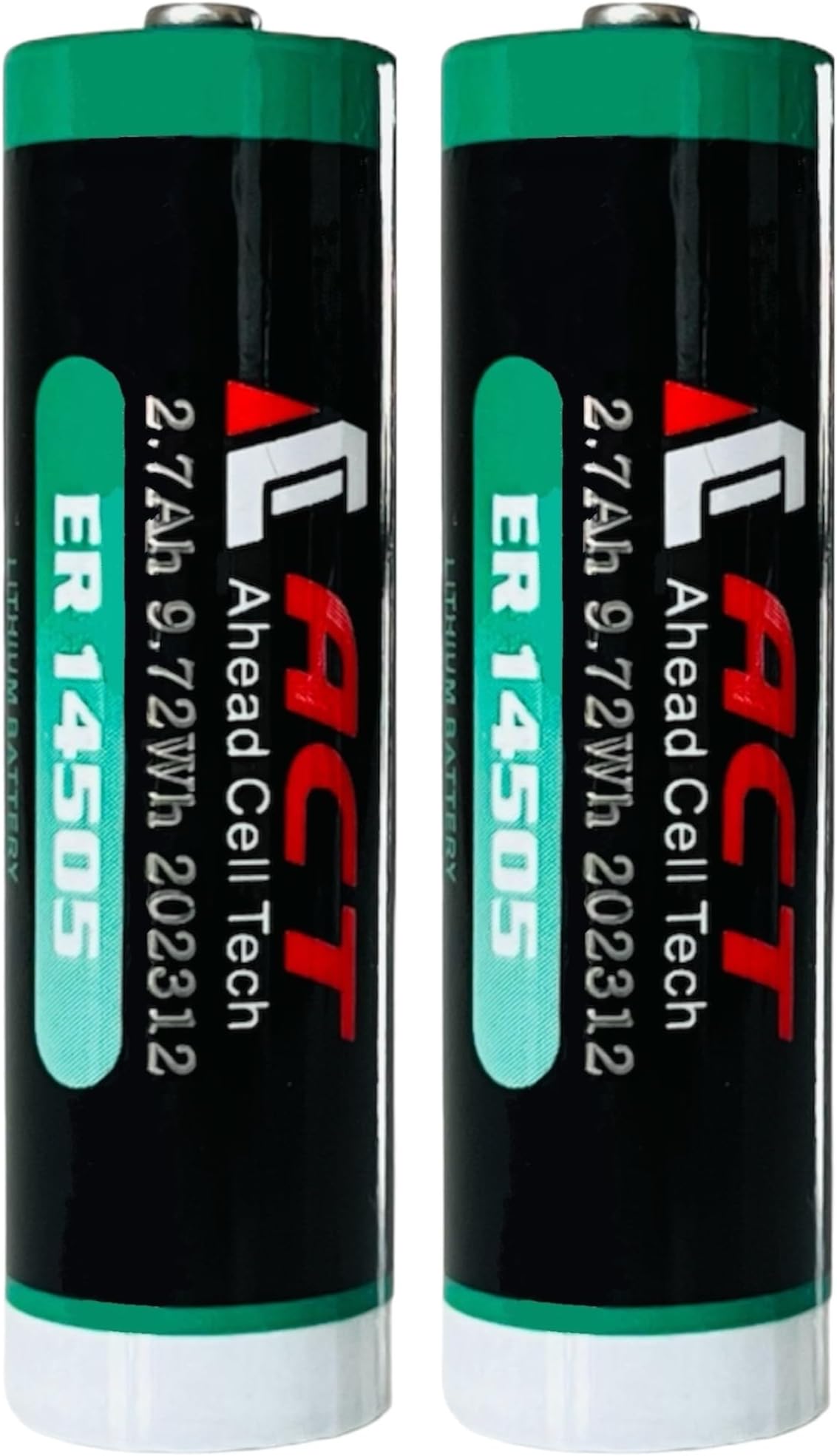 ER14505 AA Battery (2 pack) LS14505 3.6v 2700 mAh Lithium Battery ACT ...