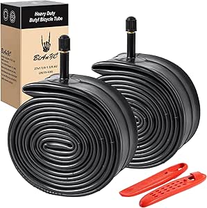 Amazon.com : Heavy Duty 27x1 1/4-1 3/8 Bike Tubes 27 x 1 1/4-1 3/8 Bicycle Tubes 28/35-630 ...