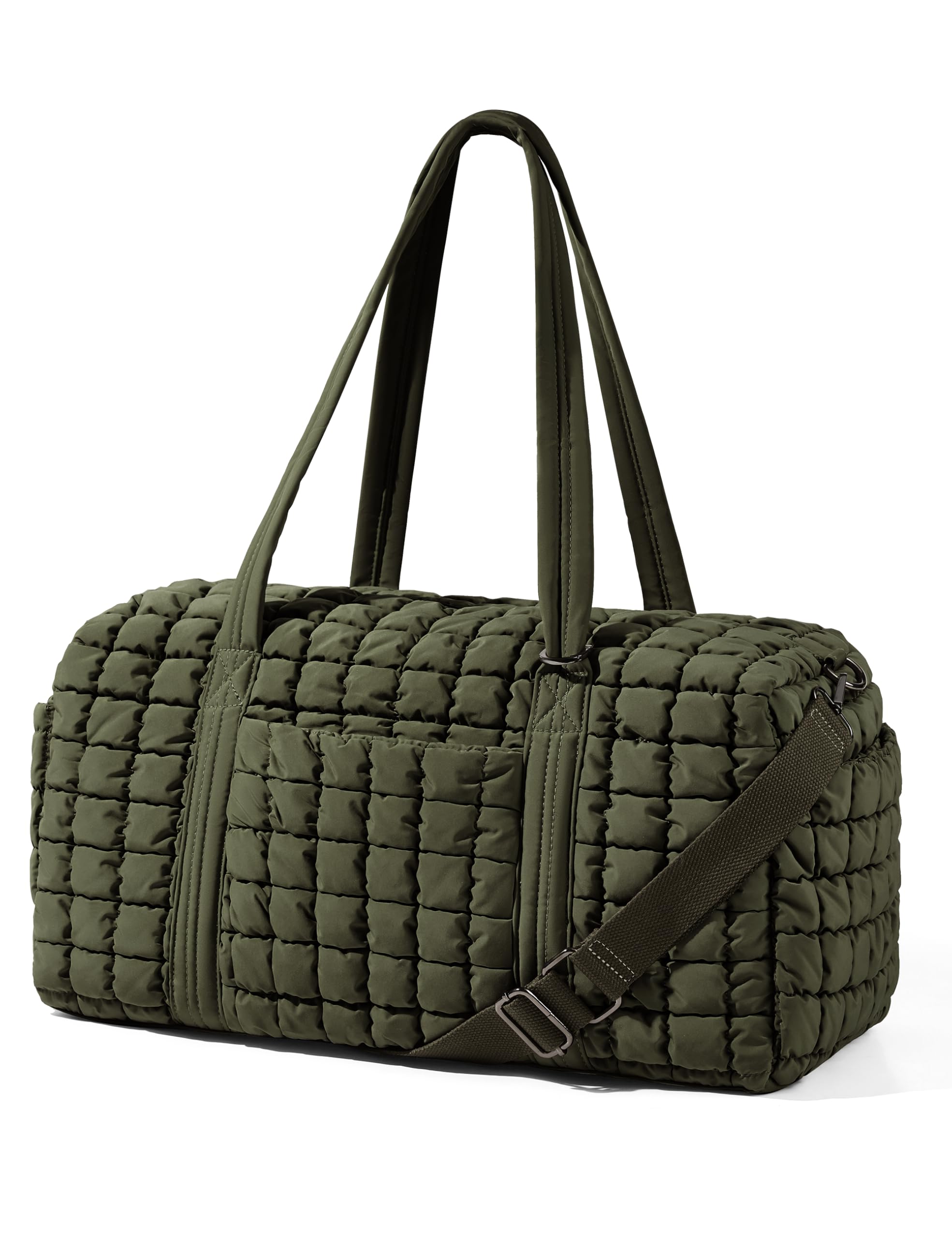 Amazon.com: Quilted Travel Duffle Bag for Women Weekender Bag Large ...