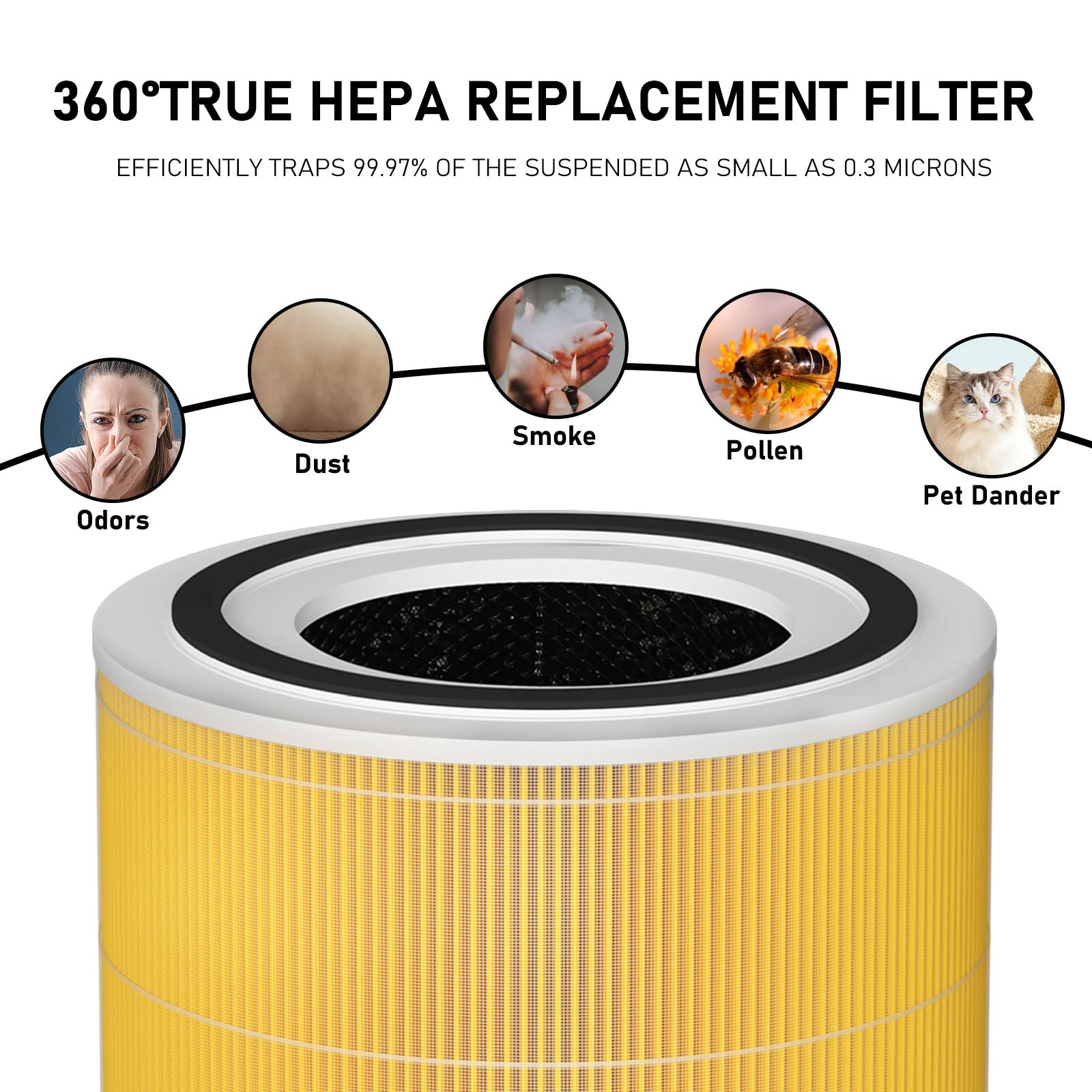 Snapklik.com : True HEPA Replacement Filter Compatible