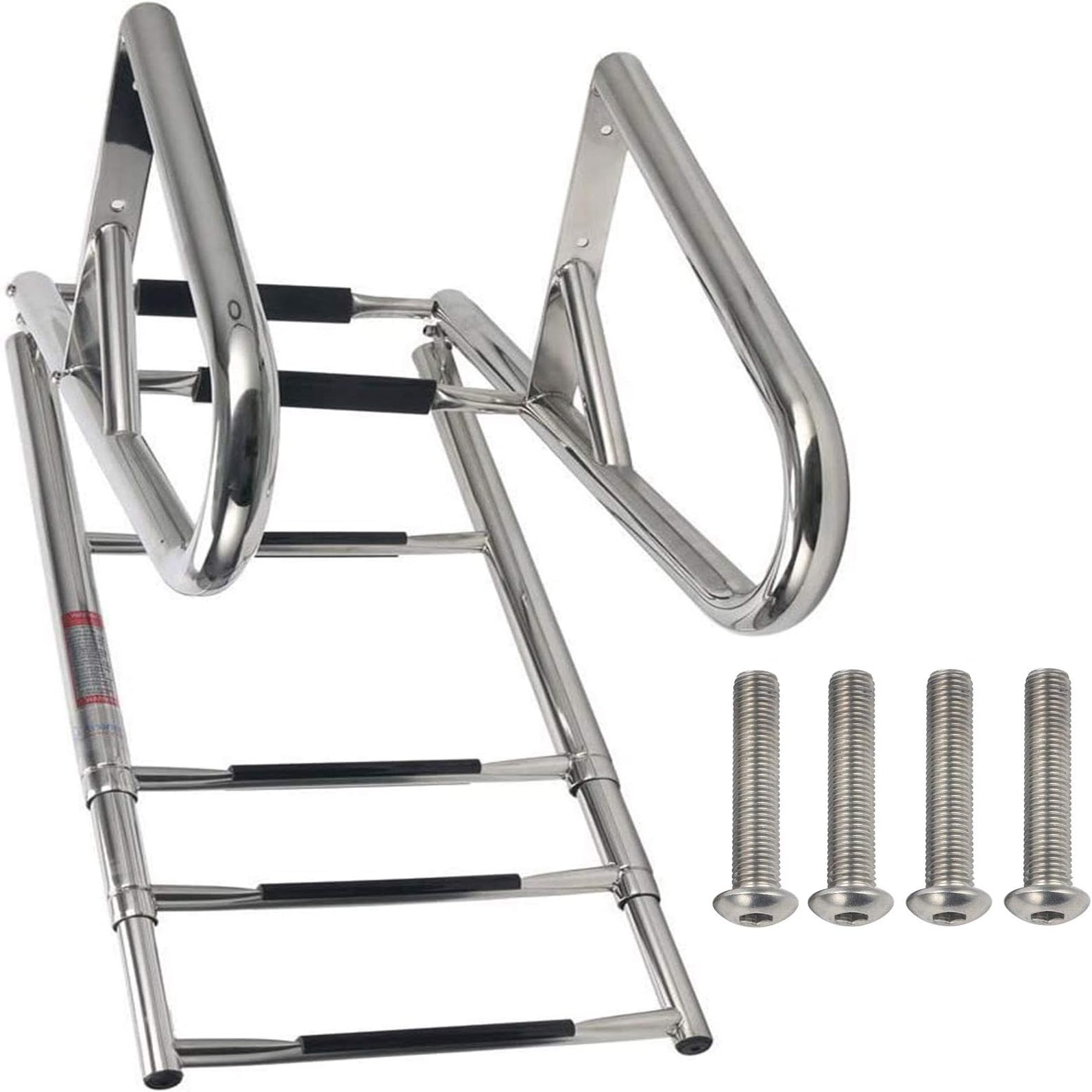 Amazon.com: Toonmate Folding Dock & Pontoon Ladder | Wide Steps ...