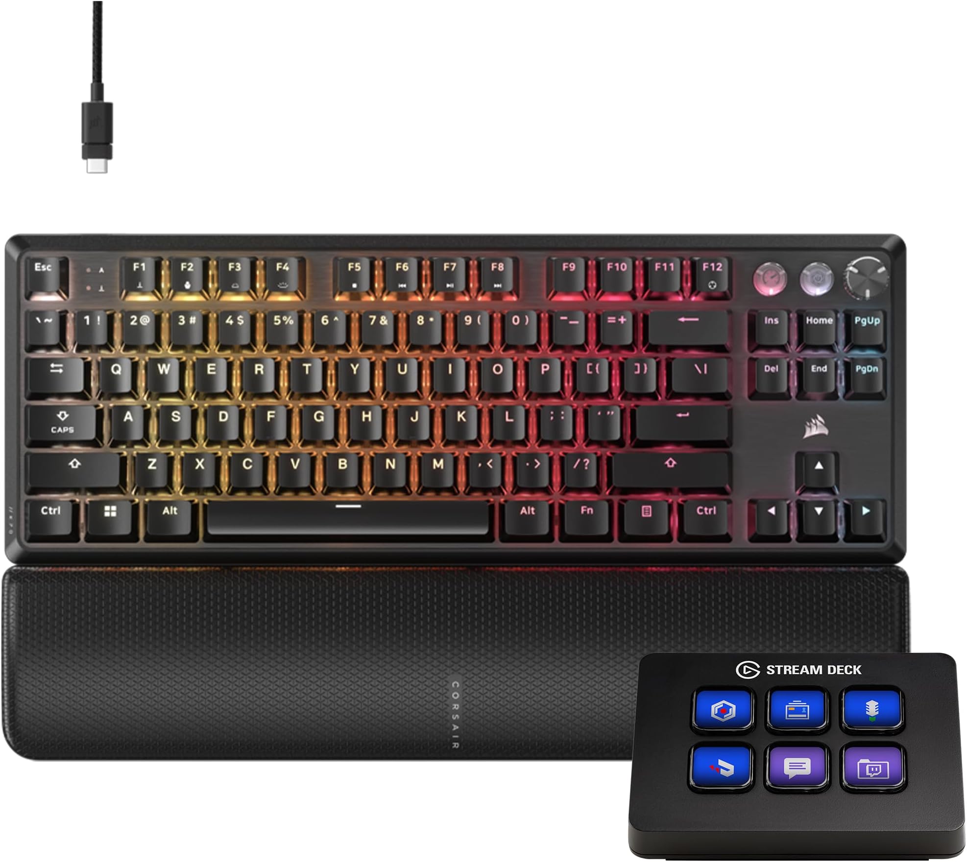 Amazon.com: Corsair K70 PRO TKL + Elgato Stream Deck Mini Bundle ...