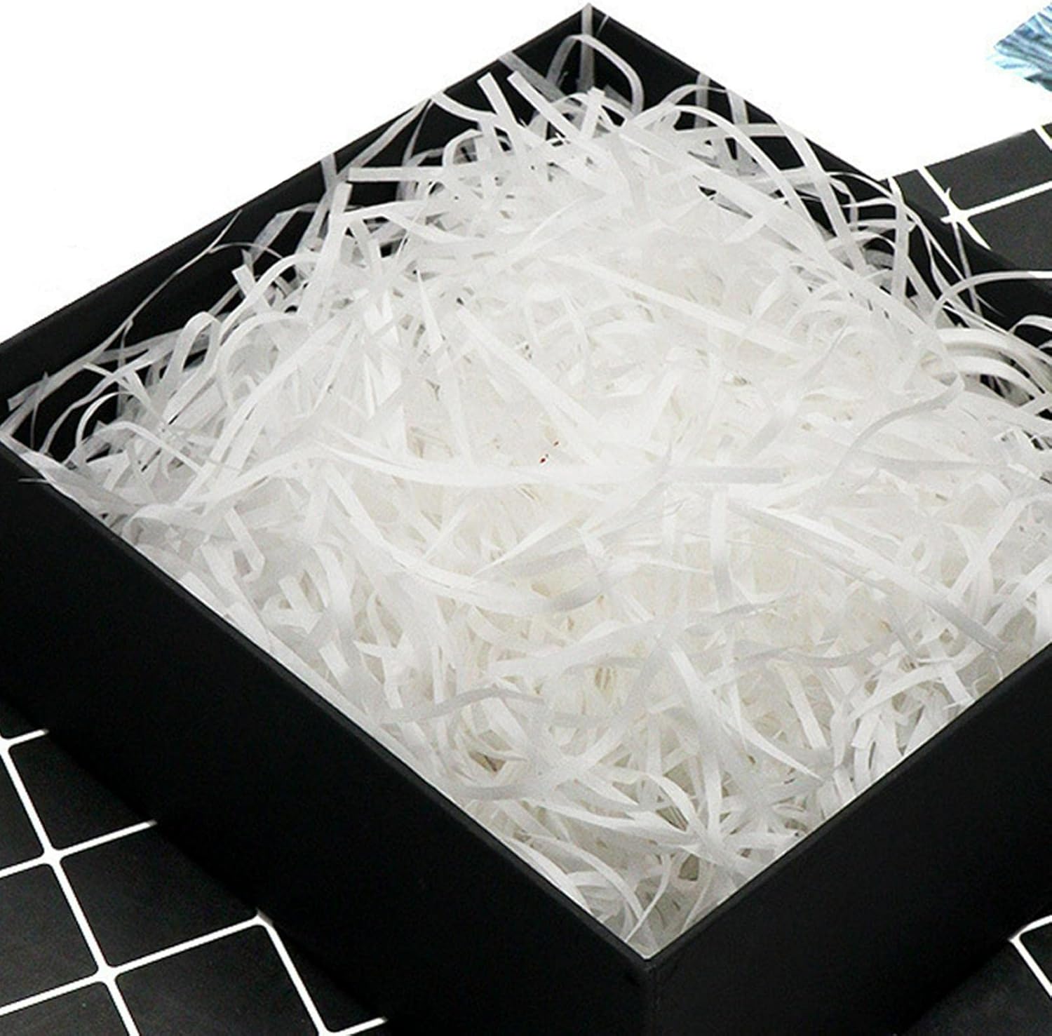 OTAIVE 200 Grams Shredded Tissue Paper, White Raffia Hamper Shred for ...