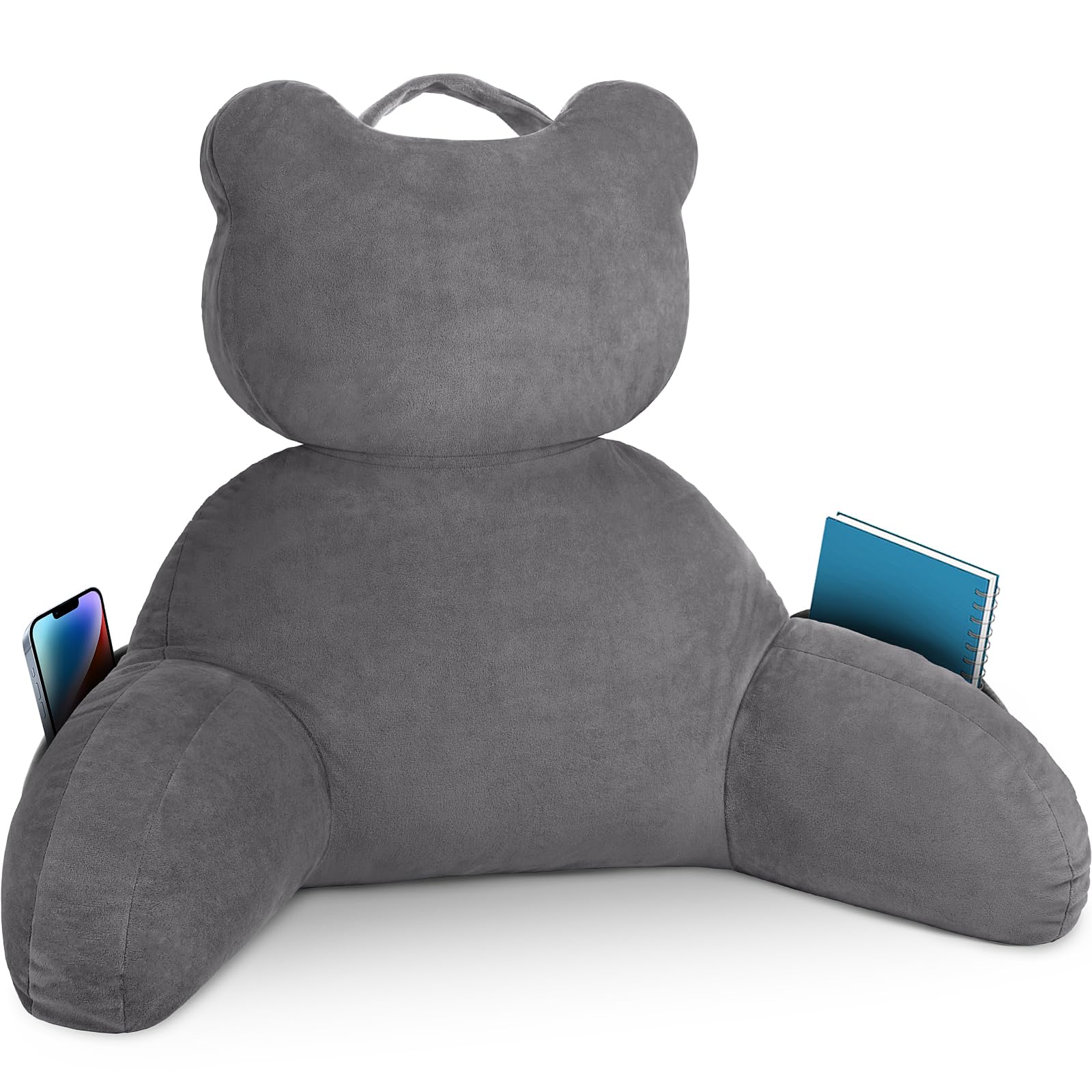 Amazon.com: TranquilRelax Reading Pillow, Back Pillow with Pockets for ...