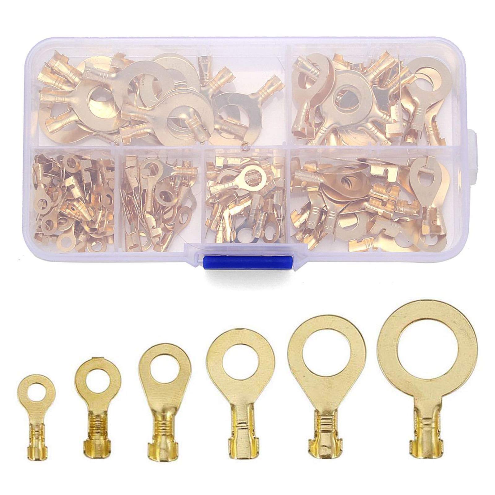 Buy 150 Pieces Terminal Connectors Ring Terminal Car Connectors ...