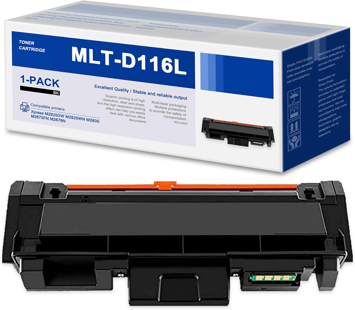 Amazon.com: MLT-D116L Black Toner Cartridge Replacement for Samsung MLT-D116L D116L Toner for ...