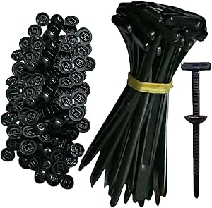 Amazon.com: 100Pcs Nylon Universal Cable Tie Buckle, Heavy Duty Self-Locking Zip Ties with Pin ...