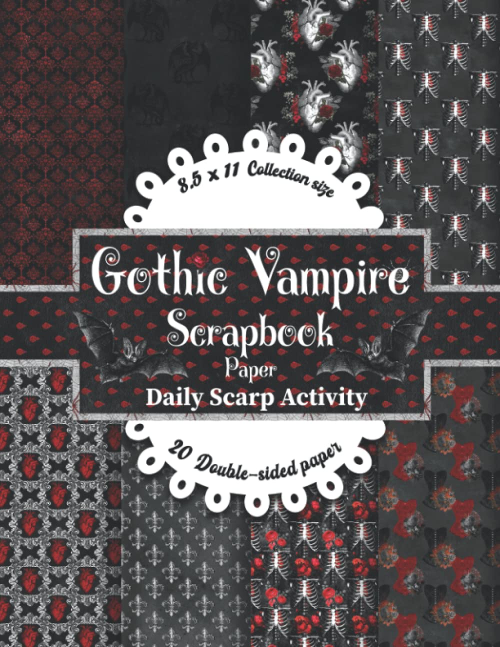 Gothic Vampire Scrapbook Paper: Vintage Journal Pages & Ephemera ...