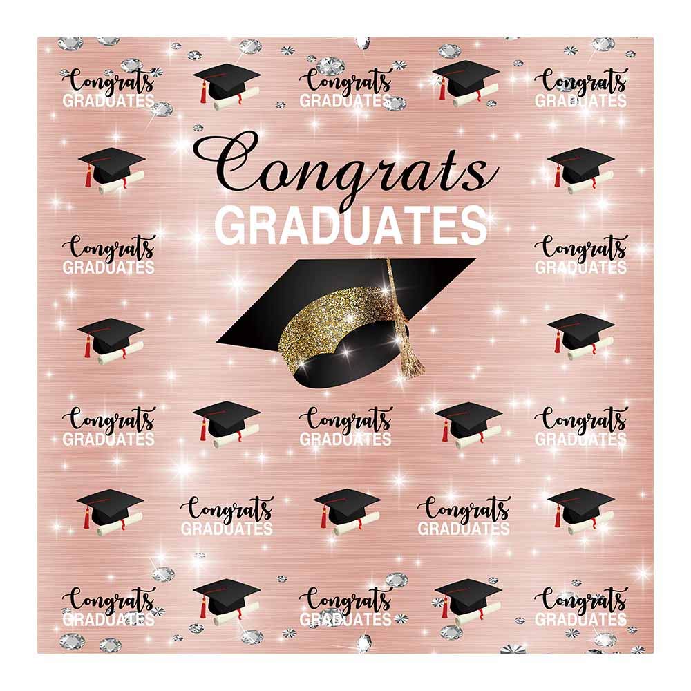 Graduation Background Pink