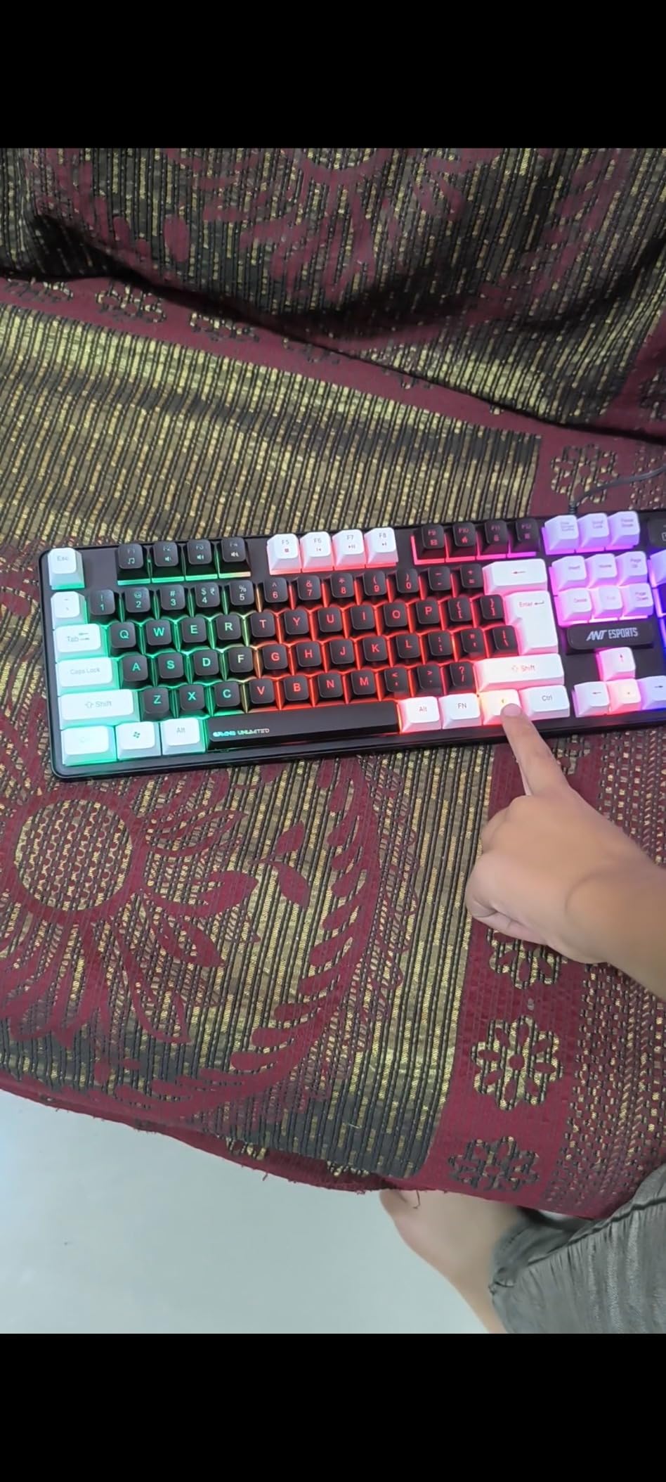 Amazon.in: Buy Ant Esports KM1610 LED Keyboard and Mouse Combo, 104 ...