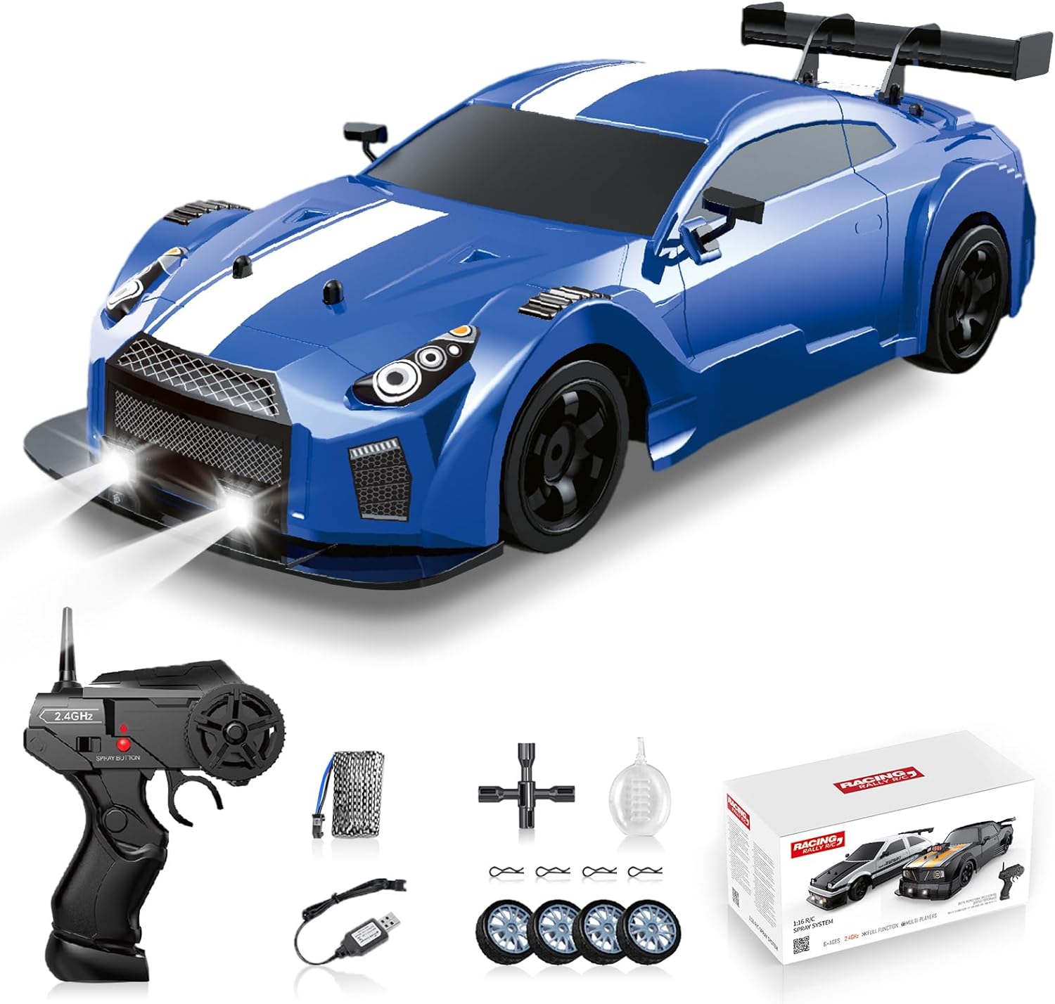 Amazon.com: Sakeye RC Drift Car, Drifting RC Car 1/16 2.4GHz 4WD Remote ...