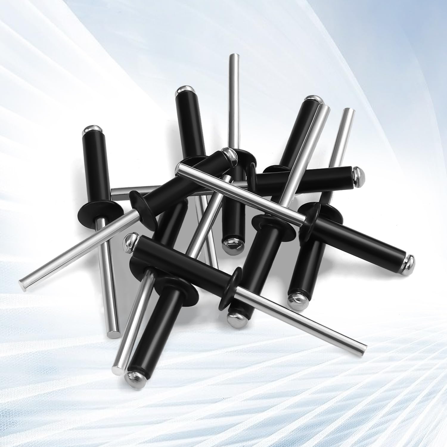 Snapklik.com : 1/8 X 1/2 Aluminum Blind Rivets Black