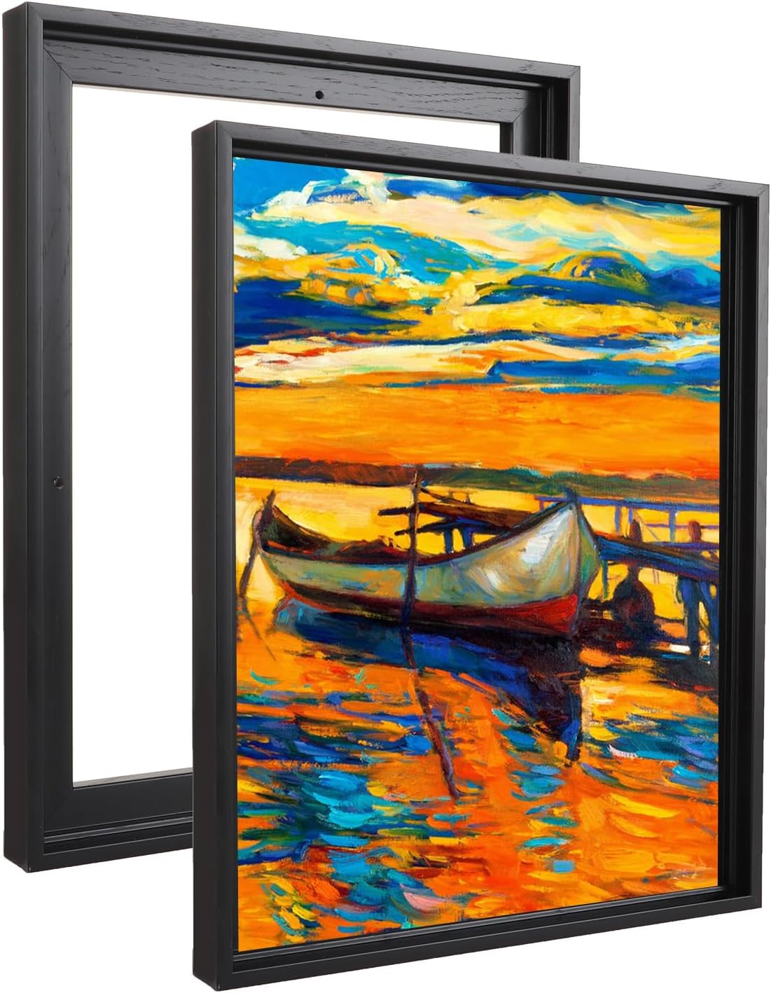 Amazon.com: LOYORTY Floater Frames for Canvas Paintings, 2 Pack 11x14 ...